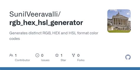 Github Sunilveeravalli Rgb Hex Hsl Generator Generates Distinct Rgb Hex And Hsl Format Color