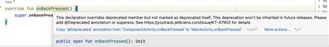 Androidkotlin Onbackpressed Deprecated Onbackpressedcallback 변경