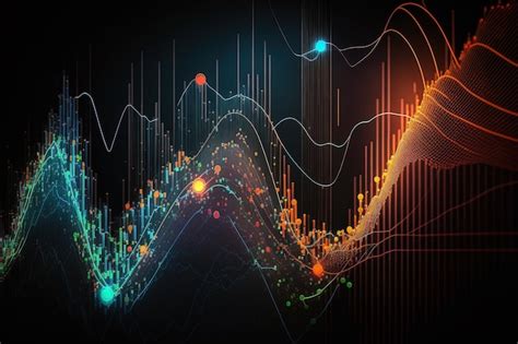 Premium Ai Image Generative Ai Stock Market Chart Lines Financial