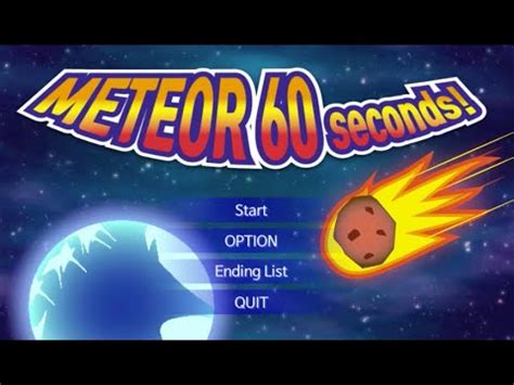 Meteor 60 Seconds Walkthrough All Endings Youtube