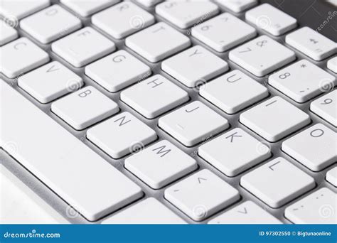 Computer Keyboard Keys Modern Compact Keyboard In White And Black