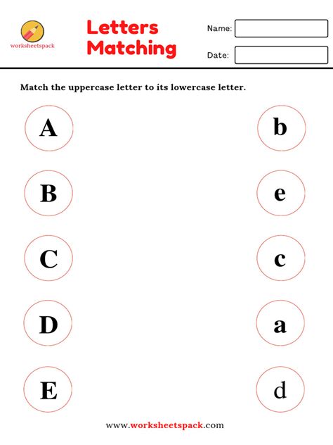 Uppercase And Lowercase Letters Worksheets Worsheets Library