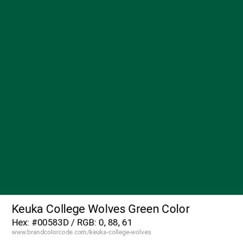 Keuka College Wolves Brand Color Codes