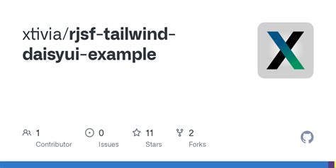 GitHub Xtivia Rjsf Tailwind Daisyui Example