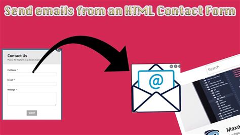 Send Emails From An Html Contact Form To An Email Youtube