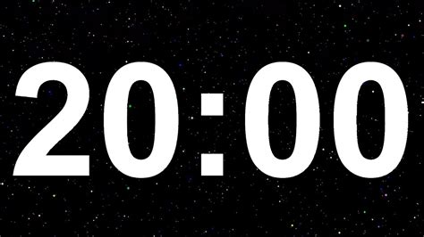 20 Minute Timer With Sound At The End