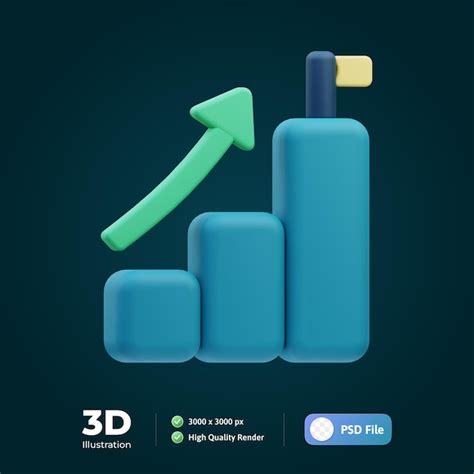 Premium Psd Statistic Business 3d Illustration