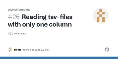 reading tsv files with only one column · issue 26 · scverse anndata