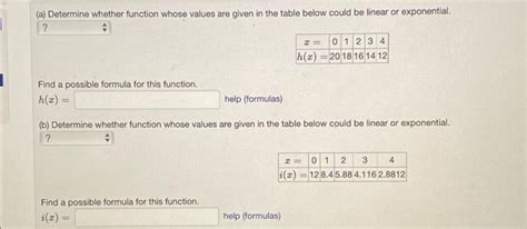 Solved A Determine Whether Function Whose Values Are Given Chegg Com