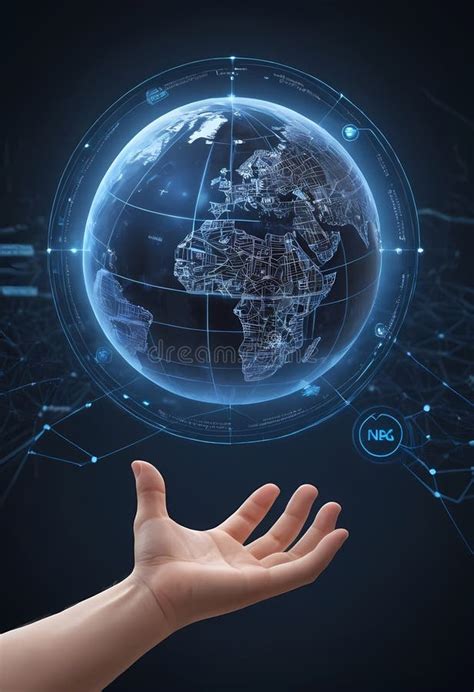 Futuristic Ai Chatbot Interface In Hand Symbolizing Automation And Helpdesk Services Stock