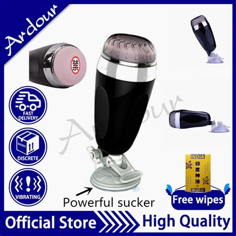 Ardour Aircraft Cup Masturbation On Wall And Table Mountable Bendable Male Sex Toy Black