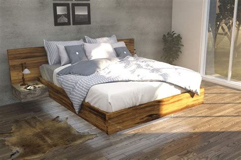 How To Build A Diy Floating Bed For A Queen Size Mattress Thediyplan