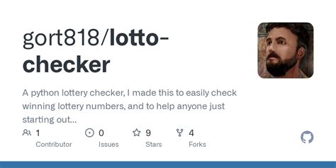 Github Gort818lotto Checker A Python Lottery Checker I Made This