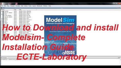 how to download and install modelsim complete installation guide
