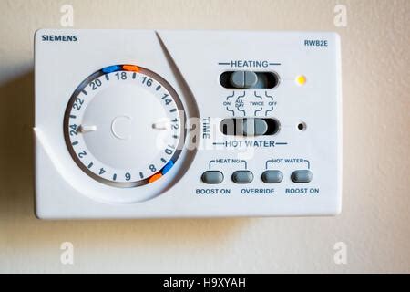 Central Heating Timer Stock Photo Alamy