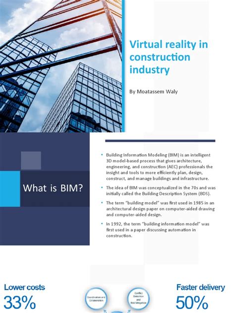 Virtual Reality In Construction Industry Pdf Augmented Reality Building Information Modeling
