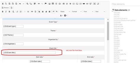 Text Box Not Resize Support Assistance Technique DHIS2 Community