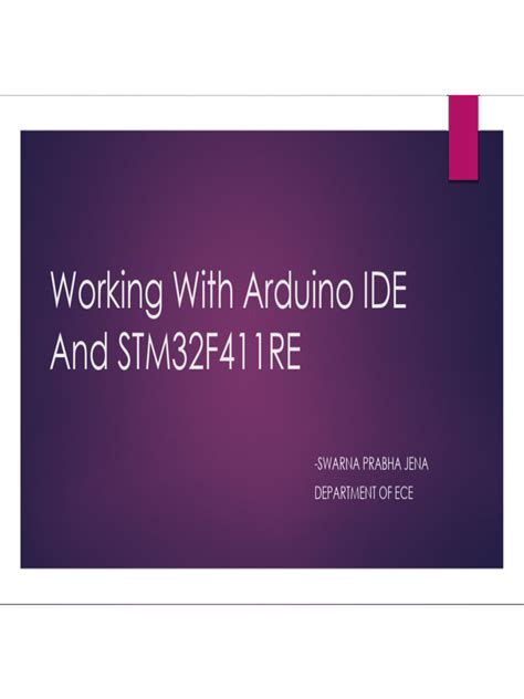 Work With Arduino Ide Pdf Arduino Computer Architecture