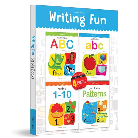 Buy Writing Practice Boxset Pack Of 4 Books Writing Fun Write And Practice Capital Letters