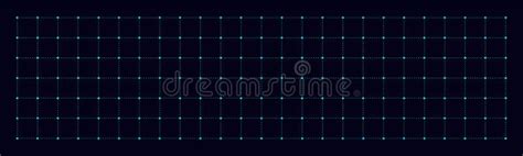 Grid With Dots Background Measure Blank White Template Stock Vector Illustration Of Black