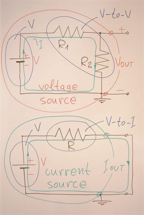 Is The Voltage Divider A Voltage Source And A Resistor A Current Source What Is The