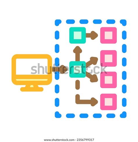 Serverless Architecture Software Color Icon Vector Stock Vector Royalty Free 2356799317