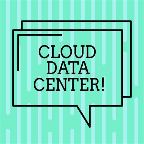 Word Writing Text Cloud Data Center Business Concept For Off Premise Form Computing That Stores