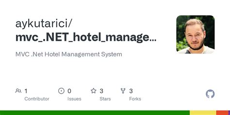 Github Aykutaricimvcnethotelmanagementsystem Mvc Net Hotel Management System