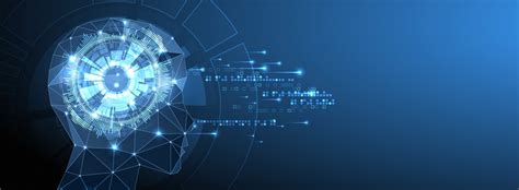 artificial intelligence concept creative brain vector image
