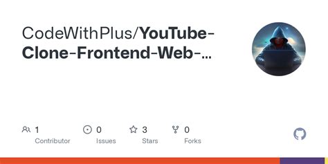 Github Codewithplusyoutube Clone Frontend Web Development