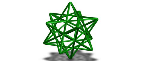 Stl File Wireframe Shape Stellated Dodecahedron・3d Printing Idea To