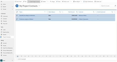 project service automation에서 호출 microsoft learn
