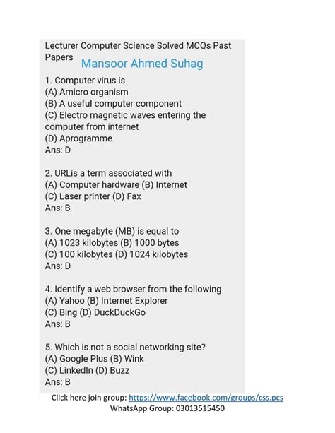 computer science lecturer instructor subject specialist spsc past