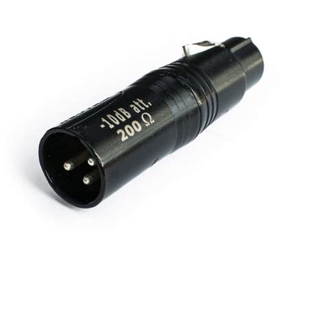 Neutrik In Line Xlr Attenuator 10db Pad 200 Ohm 3 Pin — Studiocare