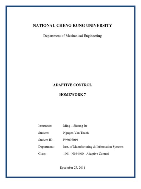 Adaptive Control Theory Model Reference Adaptive Systems Pdf