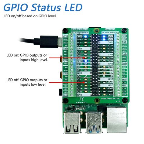 Freenove Breakout Board For Raspberry Pi 5 4 B 3 B