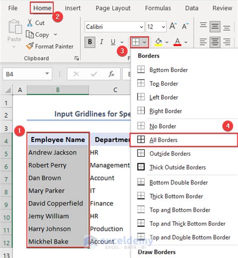 how to show the gridlines in excel 3 methods exceldemy