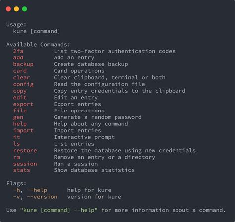 Github Ggp1kure Cross Platform Command Line Password Manager With