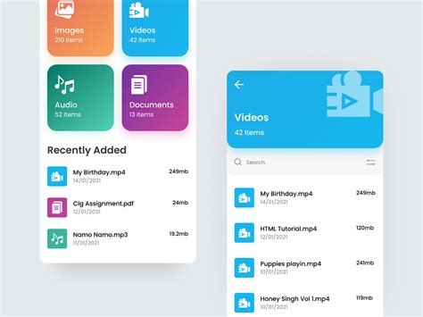 File Manager UI Design On Behance File Manager UI Design On Behance