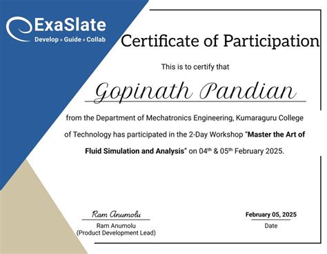 Cfd Openfoam Engineering Fluiddynamics Workshop Kumaraguru