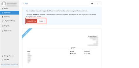 Create Retainer Invoices From Estimates Help Zoho Invoice