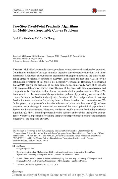 Two Step Fixed Point Proximity Algorithms For Multi Block Separable