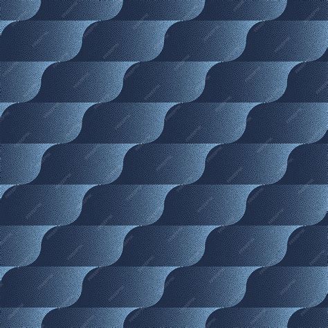 Premium Vector Wavy Layered Structure Seamless Pattern Trend Vector Blue Abstract Background