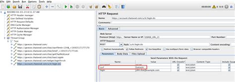 I Couldnt Login With My Mail And Password To Chat With Jmeter Stack