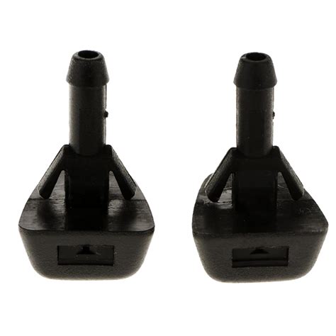 2 조각 블랙 윈드 실드 와이퍼 워터 스프레이 제트 와셔 노즐 30655605 볼보 C30 C70 용 후면 윈드 쉴드 와셔 노즐 자동차 바람차량 앞유리용 와이퍼