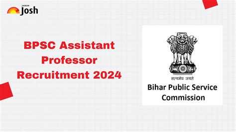 BPSC Assistant Professor Recruitment Notification Out For Vacancies At Bpsc Bih Nic In