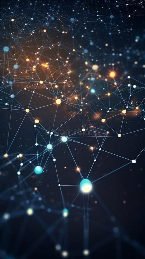 Network Of Interconnected Digital Nodes A Conceptual Image