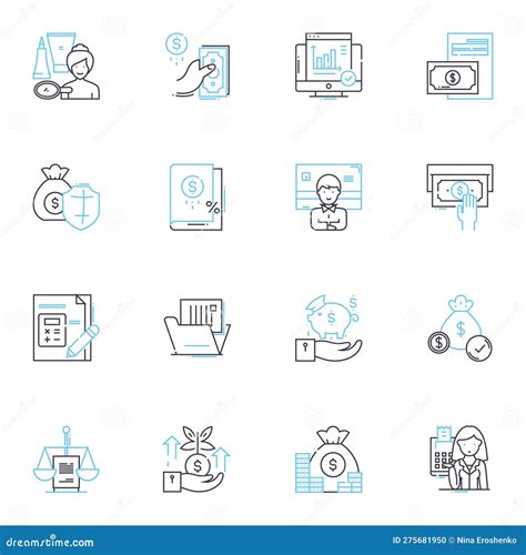 Agile Method Linear Icons Set Iterative Scrum Collaboration
