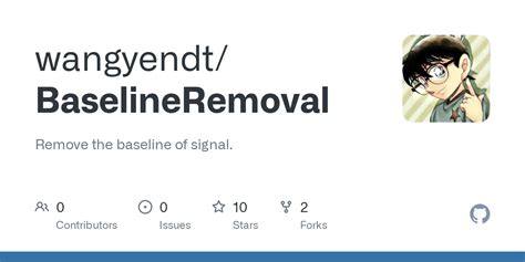 GitHub Wangyendt BaselineRemoval Remove The Baseline Of Signal