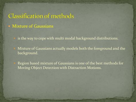 Ppt Moving Object Extraction Team 12 Powerpoint Presentation Free
